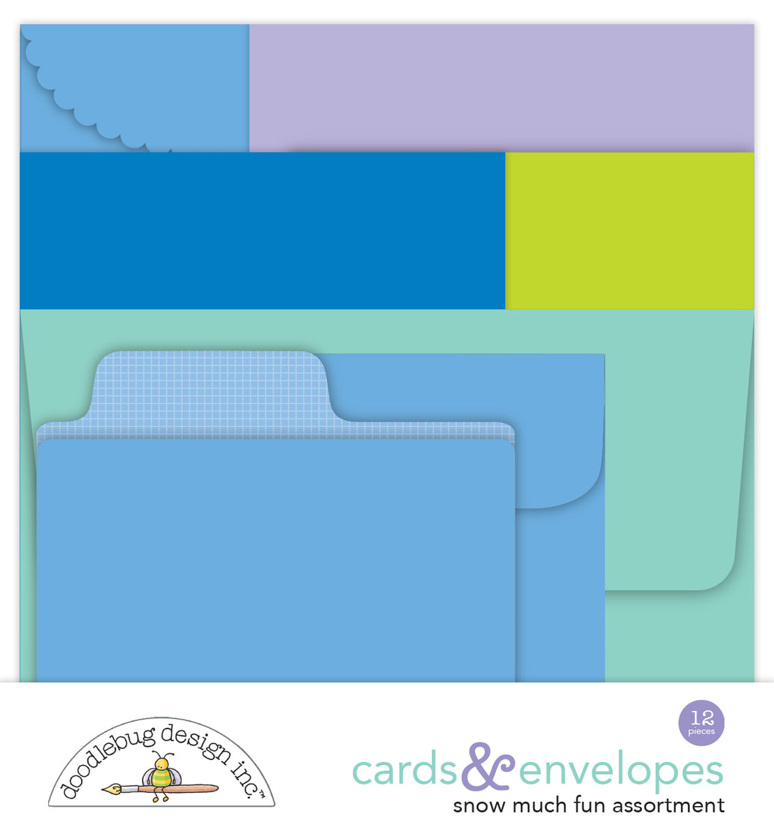 Doodlebug Snow Much Fun Cards & Envelopes – 3 Craft Chicks