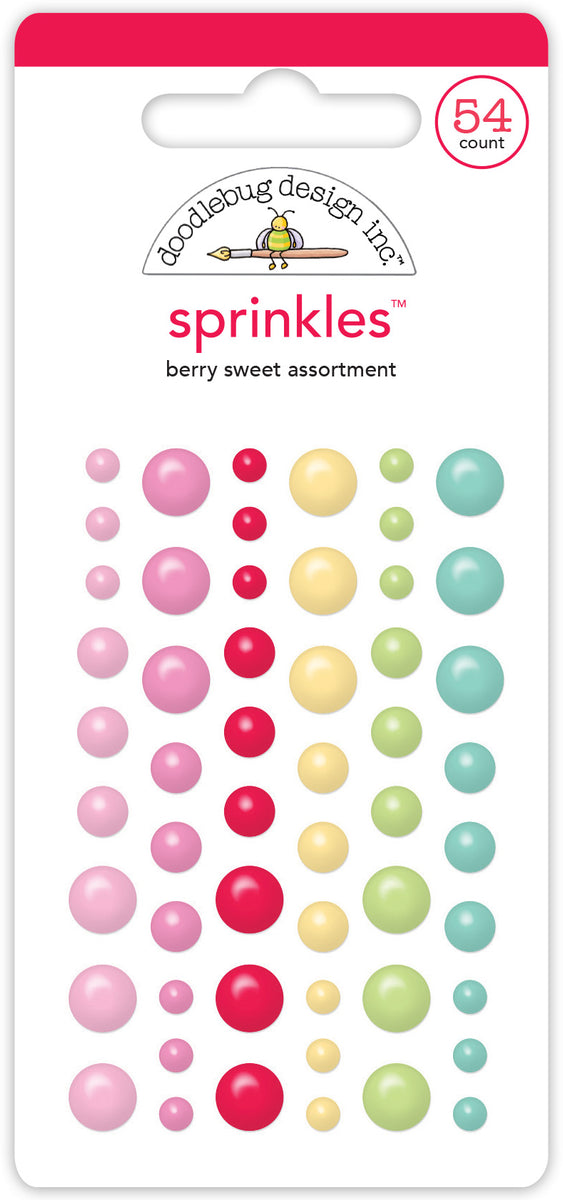 Doodlebug Berry Sweet Assortment Sprinkles – 3 Craft Chicks