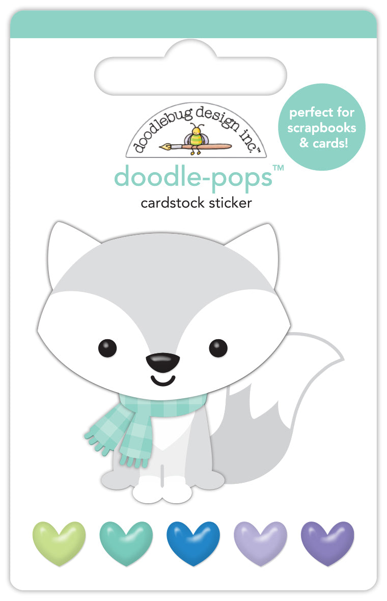 Doodlebug Snow Much Frosty Fox Doodle-Pop – 3 Craft Chicks