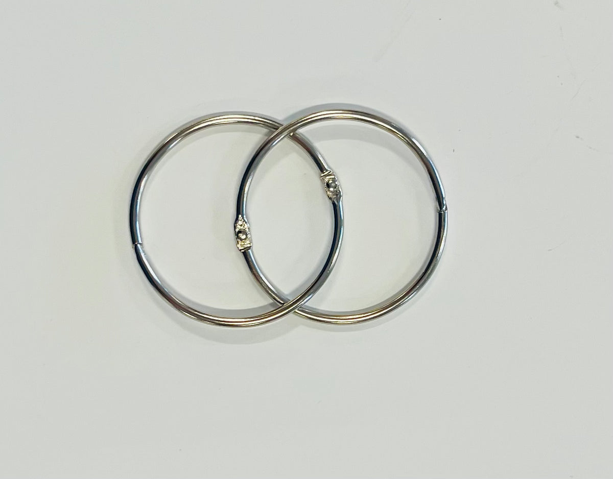 Metal Rings 2”- 2 Pack Silver – 3 Craft Chicks