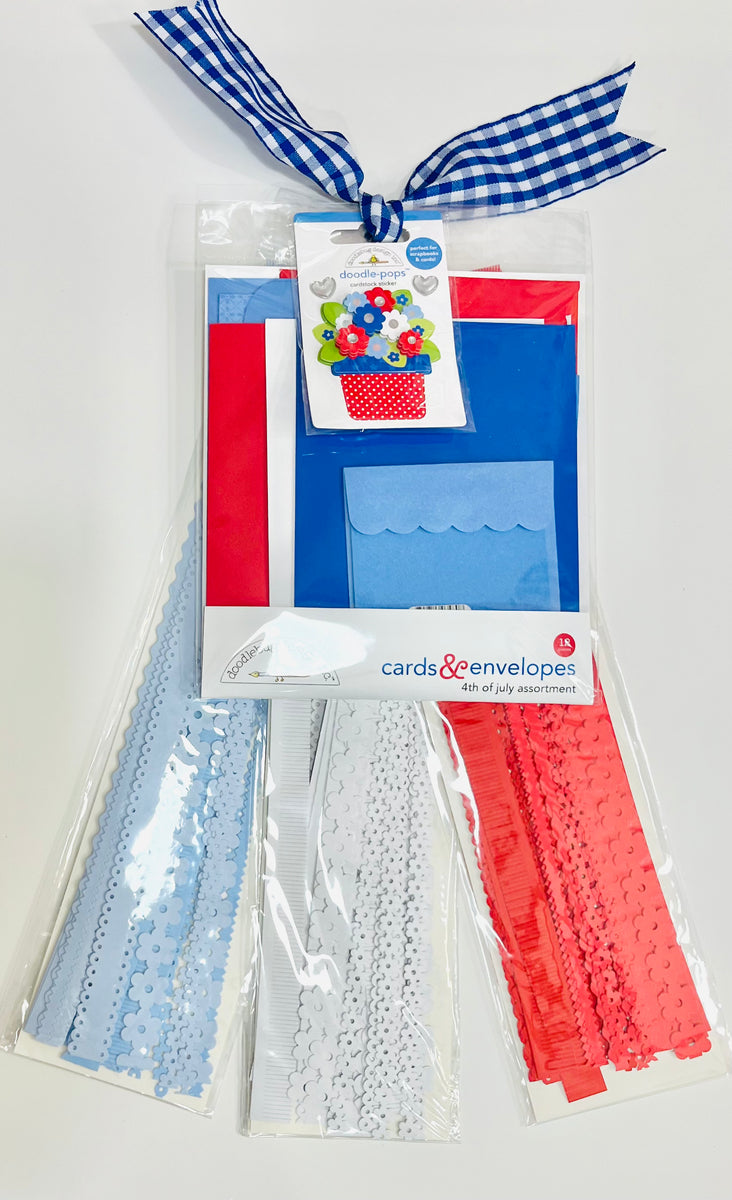 Red, White, and Blue Paper Frills & More Bundle – 3 Craft Chicks