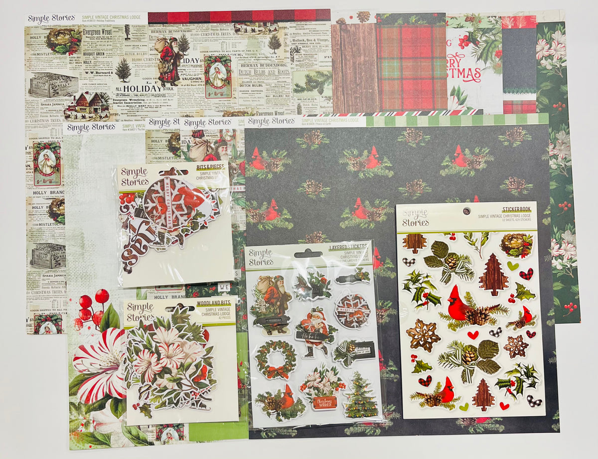 Vintage Christmas Lodge Bundle – 3 Craft Chicks