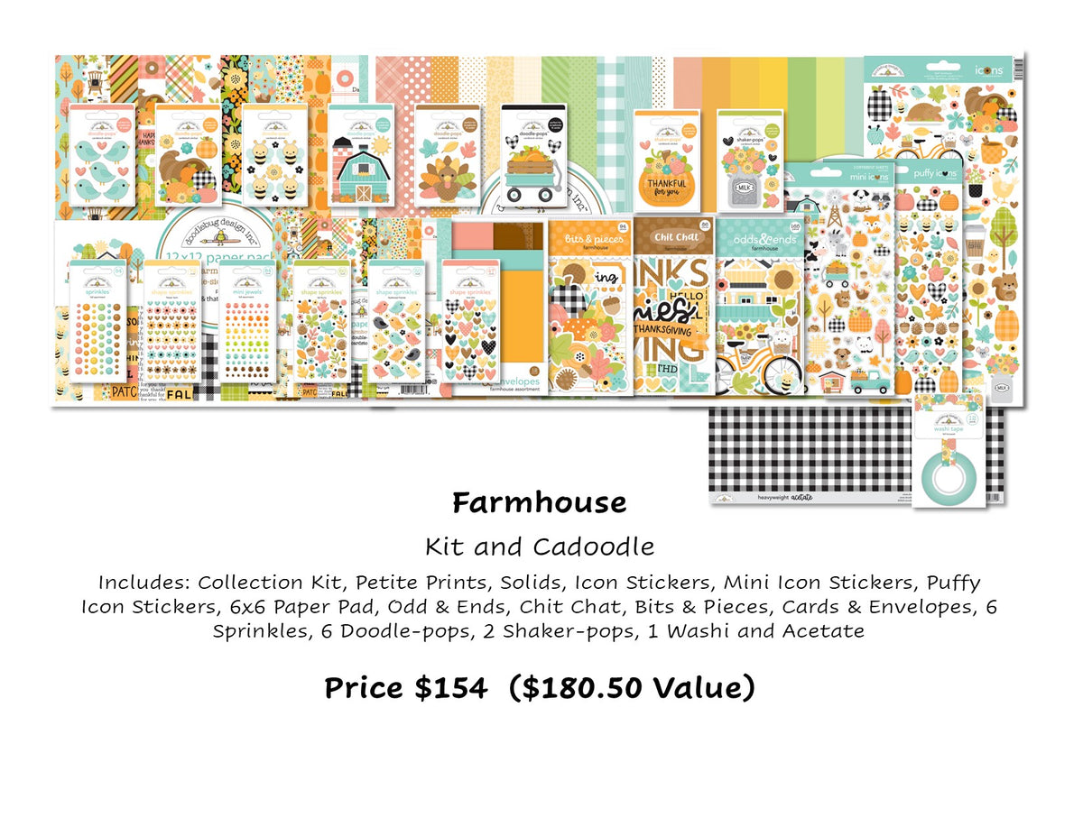 Doodlebug Farmhouse Kit & CaDoodle – 3 Craft Chicks