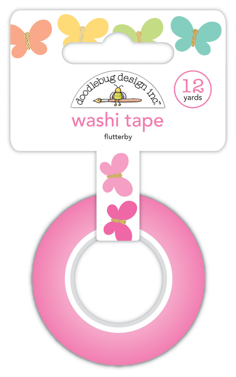 Doodlebug Hello Again Flutterby Washi – 3 Craft Chicks
