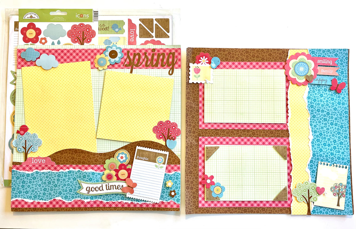 Layouts By Lauren Doodlebug Spring Layout Kit – 3 Craft Chicks